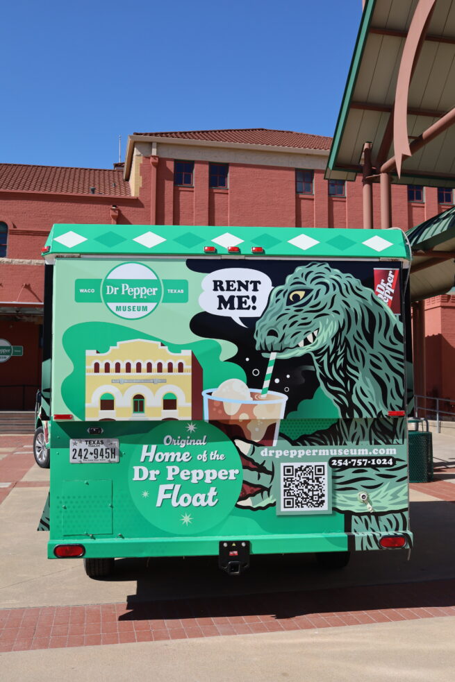 Dr Pepper Museum Unveils Godzilla-Themed Truck and Trailer
